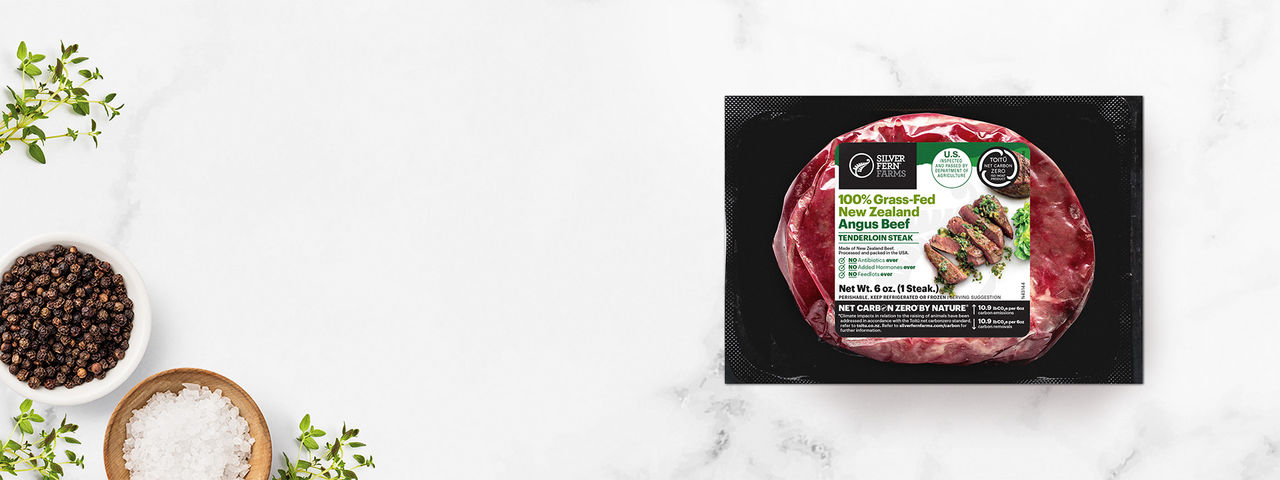 100% Grass-Fed Angus Beef Tenderloin Steak | Silver Fern Farms