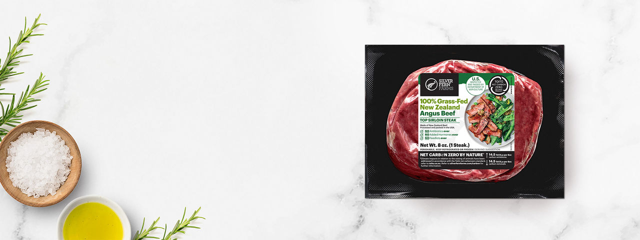 100% Grass-Fed Angus Beef Top Sirloin Steak | Silver Fern Farms