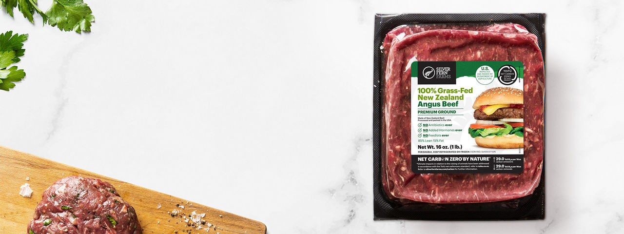100% Grass-Fed Angus Premium Ground Beef | Silver Fern Farms
